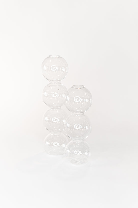 Venus Tall Bubble Glass Vase- Elegant Wedding Decor – Bride and Bloom