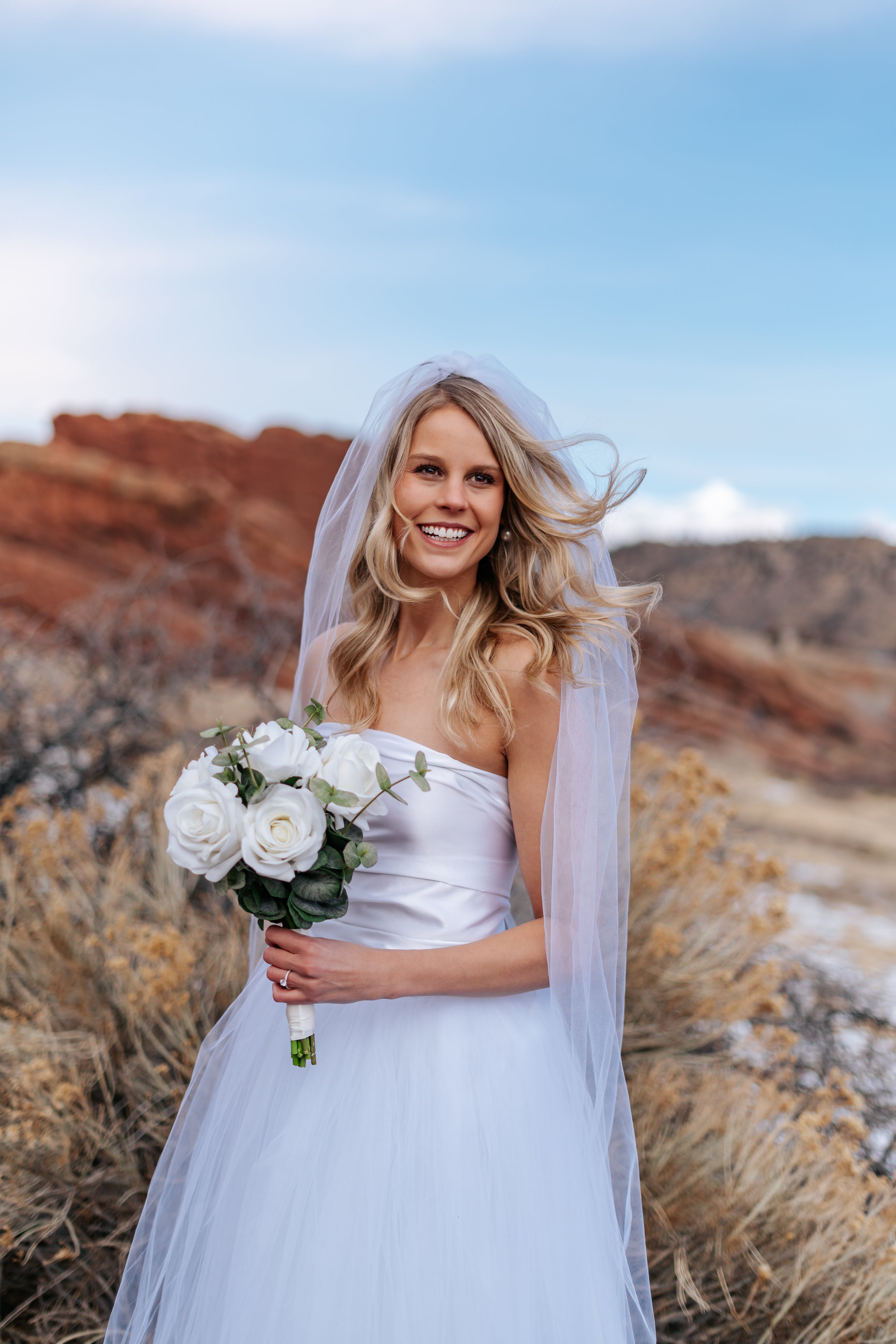 Anthea Pink and Cream Bridesmaid Bouquet – Lifelike Faux Wedding Flowe – Bride and Bloom